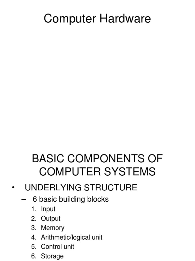 Hardware Download Free Pdf Computer Data Storage Central Processing Unit