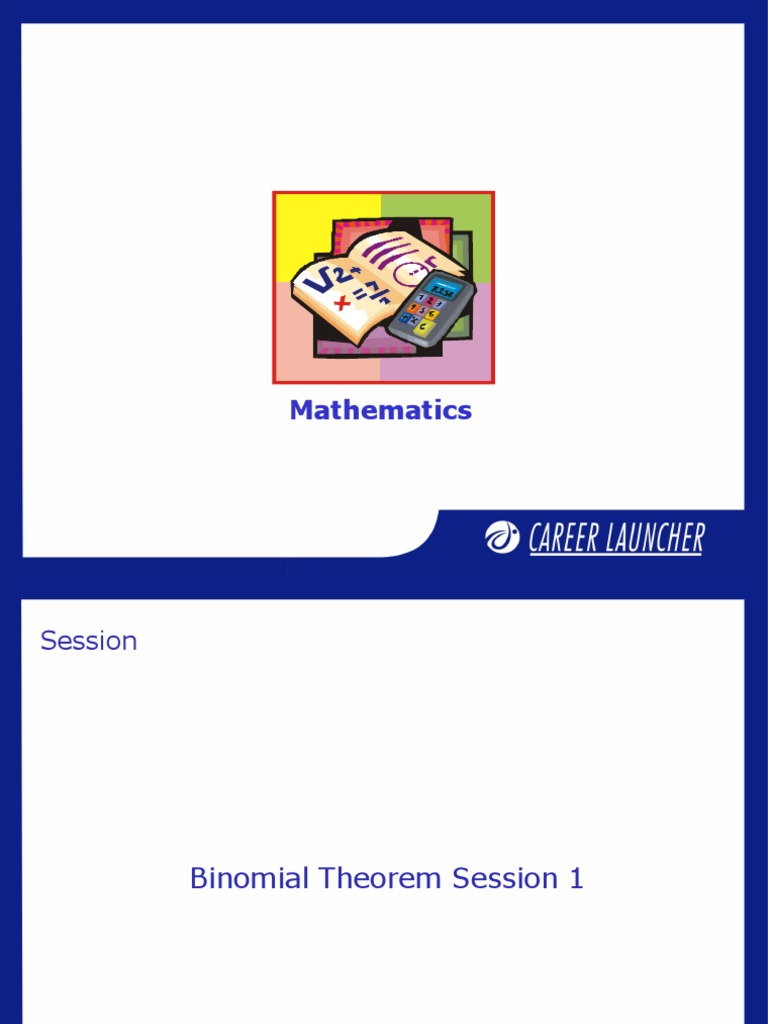 Binomial Theorem-1 | PDF | Complex Analysis | Abstract Algebra
