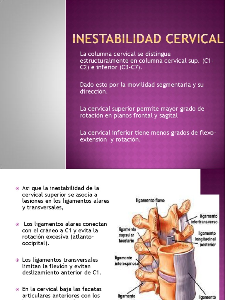 Inestabilidad Cervical | PDF | Sistema musculoesquelético | Medicina