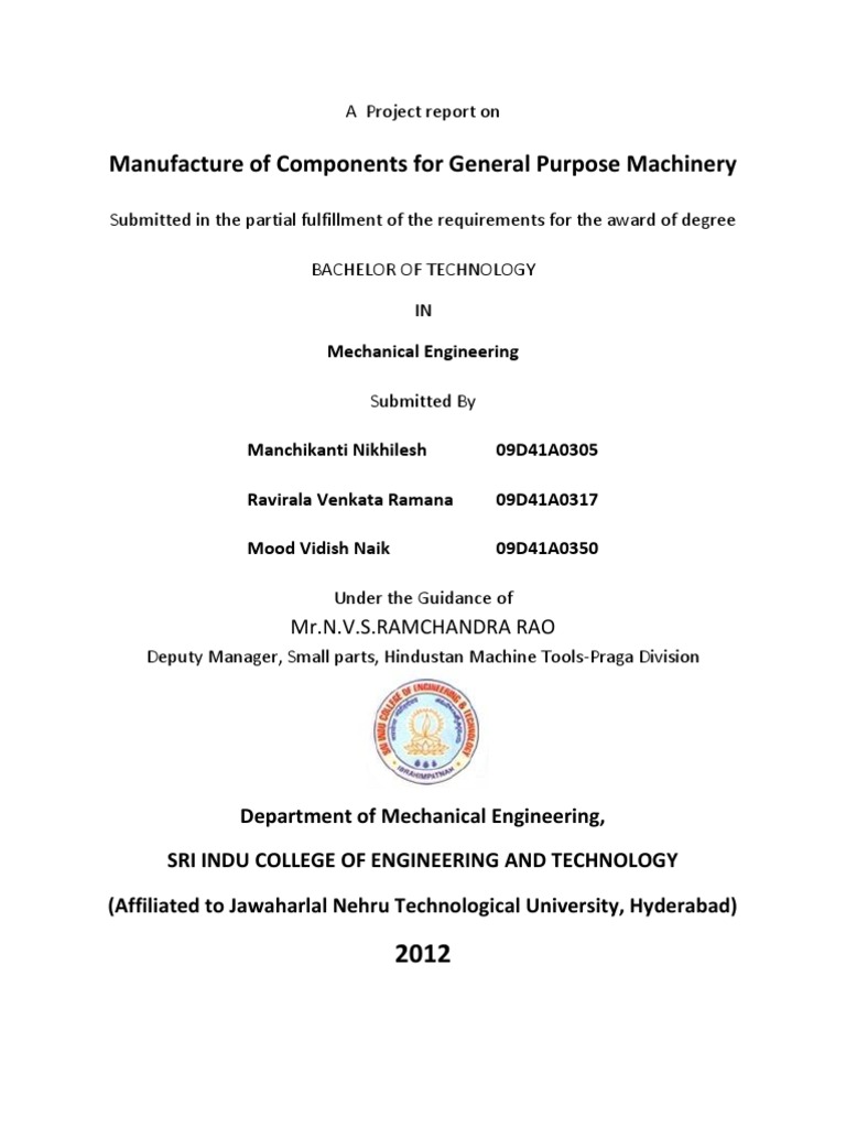Manufacturing of Components For GPM | Download Free PDF | Annealing ...