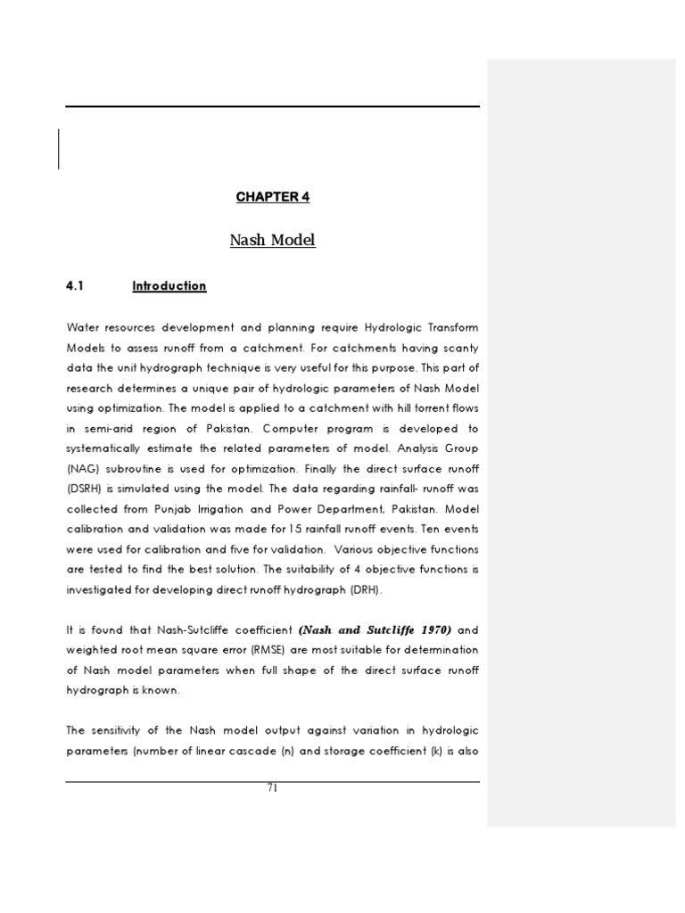 Nash Model | Conceptual Model | Hydrology