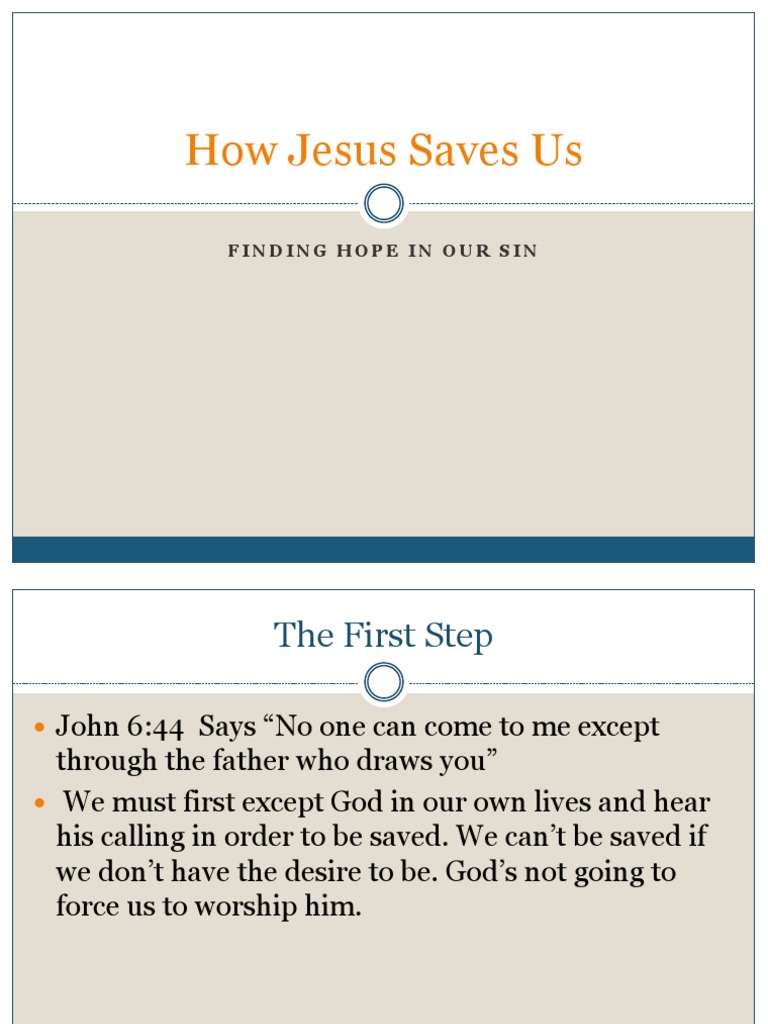 Finding Hope Through Jesus' Salvation | PDF