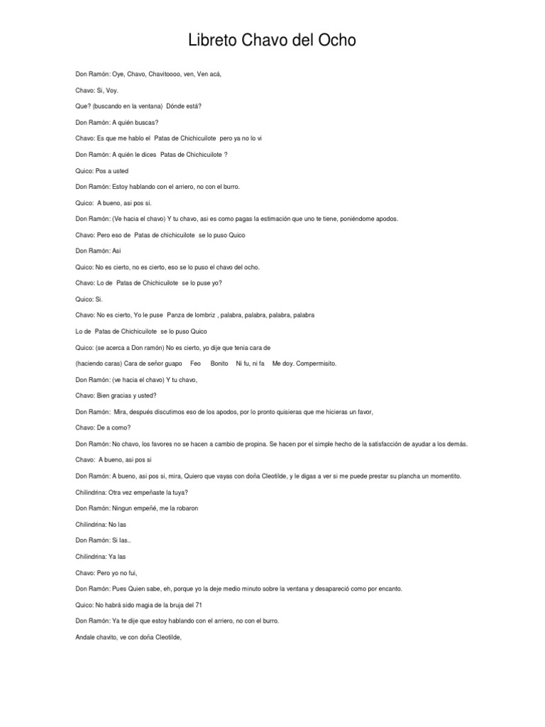 El Chavo Del Ocho | PDF | Ocio
