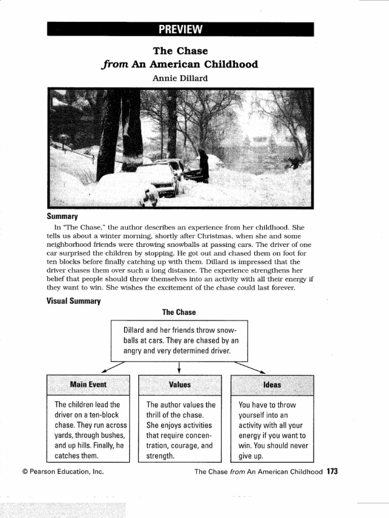 The Chase (From An American Childhood) by Annie Dillard | PDF