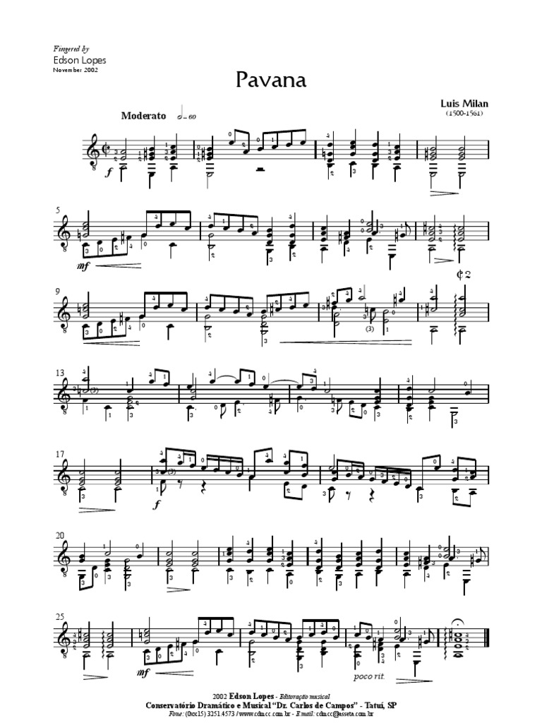 Pavana Luis Milan | PDF