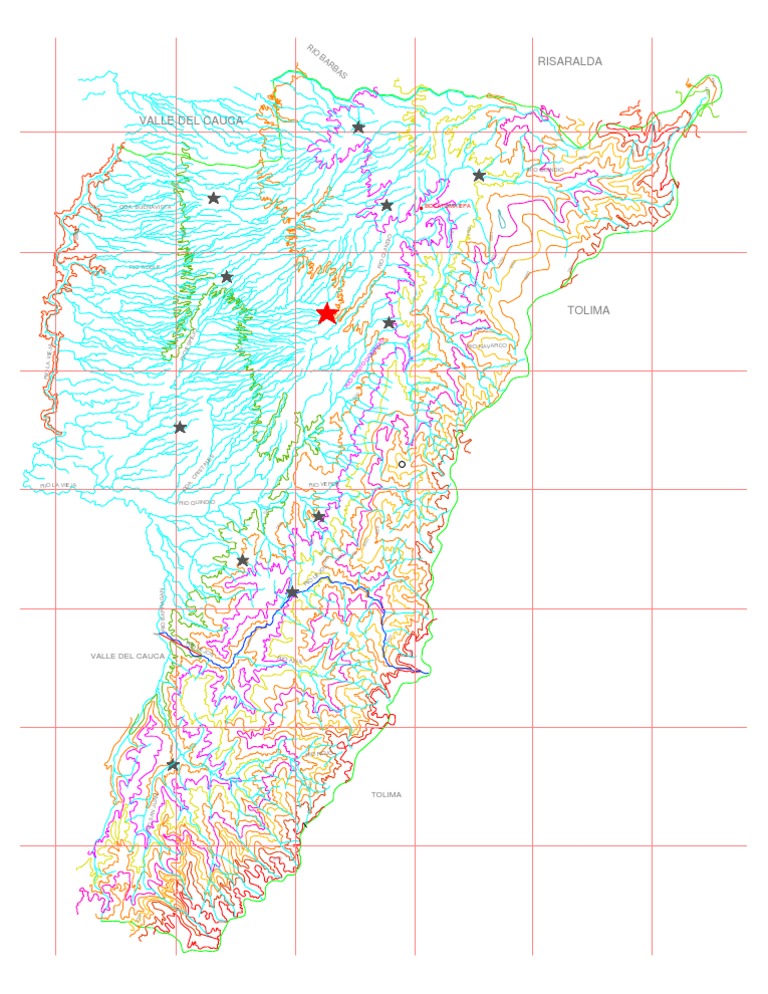 Quindio - DWG 2004 Mapa | PDF