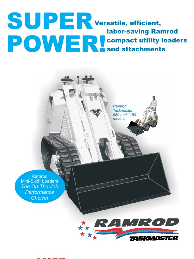 16 Brochure Ramrod950 1150 | PDF | Loader (Equipment) | Elevator