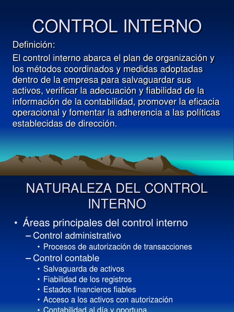 Control Interno | Contabilidad | Business