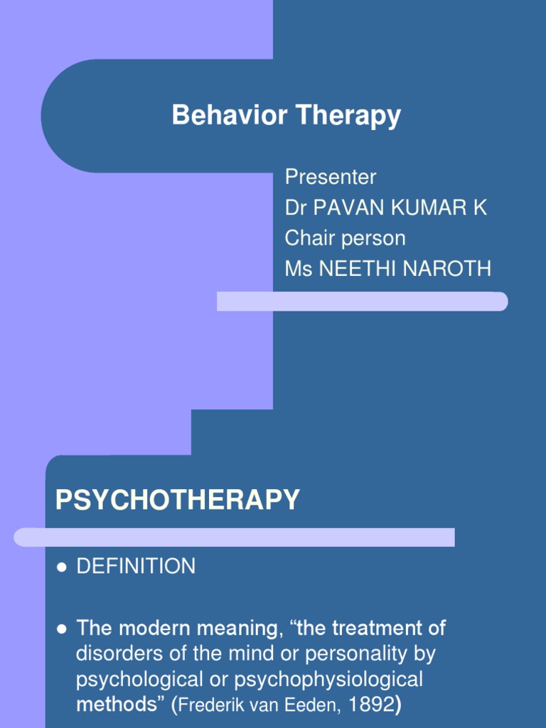 Behavior Therapy | Download Free PDF | Reinforcement | Psychotherapy