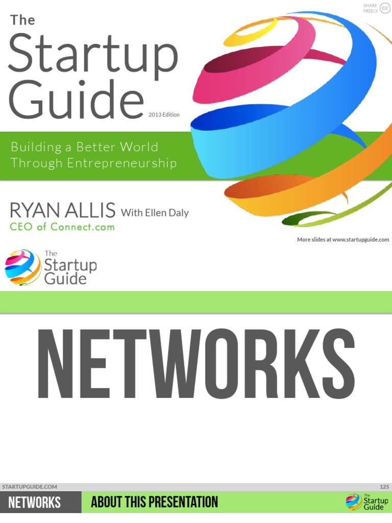 The Startup Guide - Networks | PDF | Economy Related Organizations ...