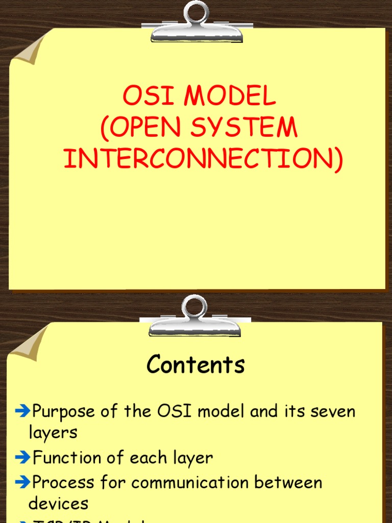 Osi Model (Open System Interconnection) | PDF | Osi Model | Internet Protocol Suite