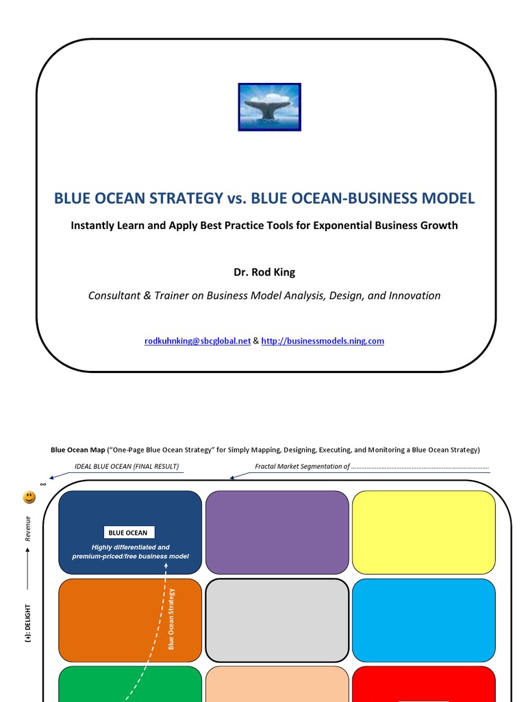Blue Ocean Strategy Book Vs Blue Ocean Business Model - DR Rod King ...