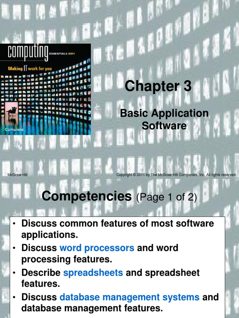 Basic Application Software: Mcgraw-Hill | PDF | Application Software ...