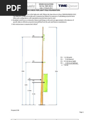 Light Pole Foundation Design Spreadsheet ReluxDesktop – Free