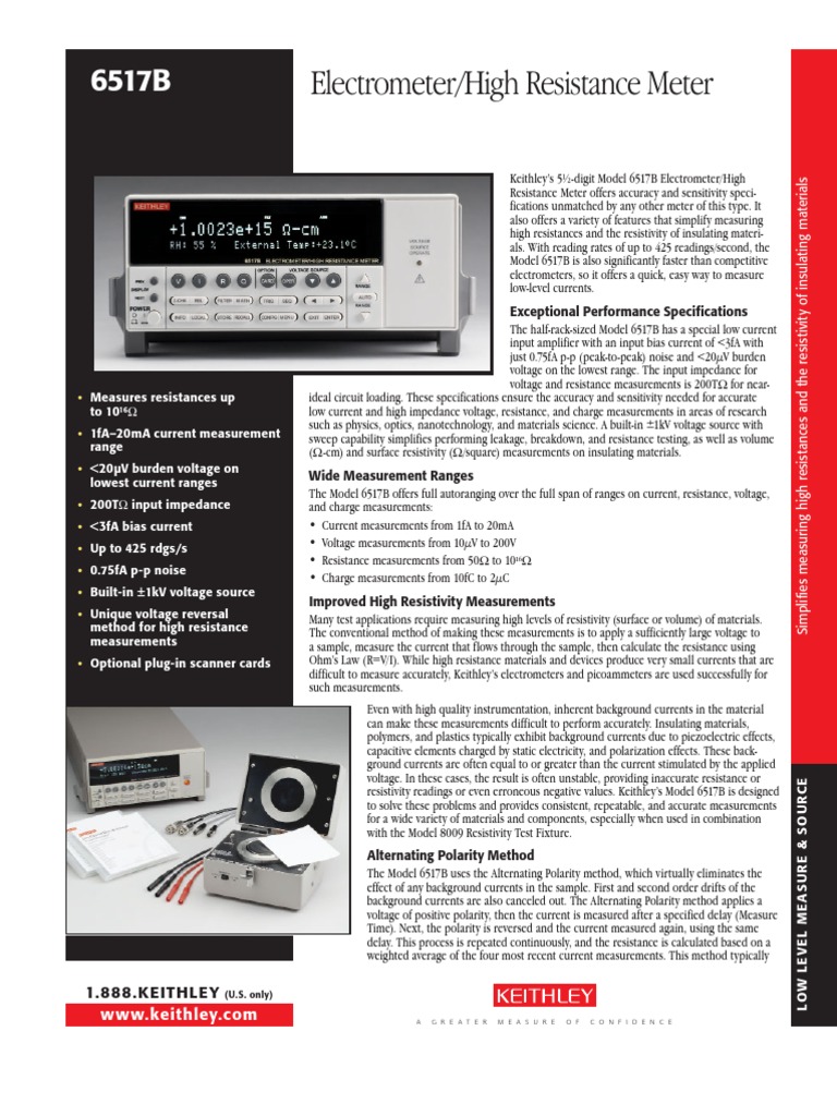 6517B | PDF | Resistor | Electrical Connector