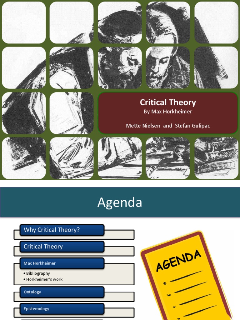 Critical Theory Presentation | PDF | Frankfurt School | Theory