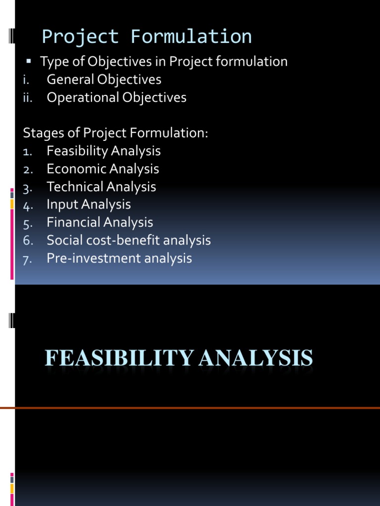Project Formulation and Feasibility Analysis | PDF | Feasibility Study | Usability