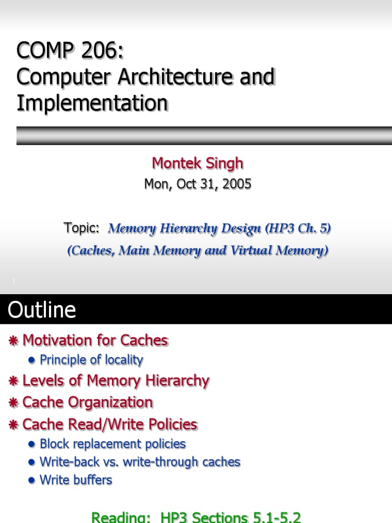 Lecture 16 | Download Free PDF | Cpu Cache | Cache (Computing)