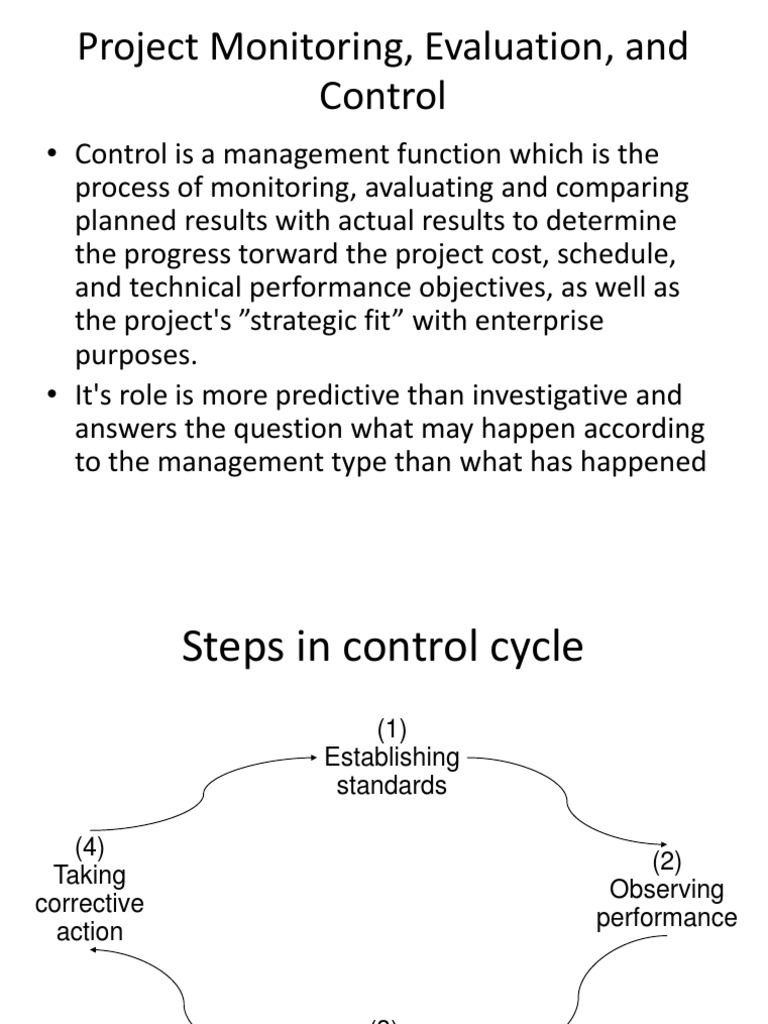 Project Monitoring Evaluation and Control | PDF | Evaluation | Audit
