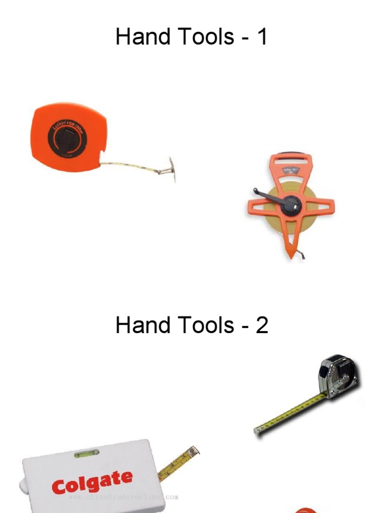 Hand Tools Identification | PDF | Tools | Metalworking