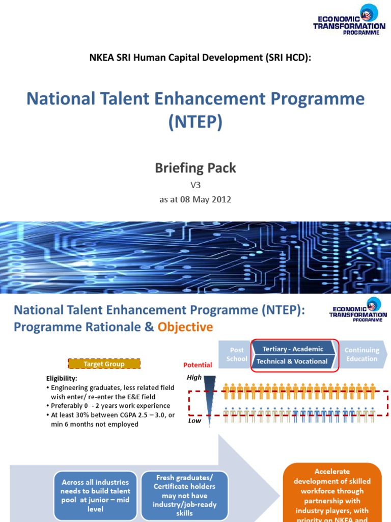 National Talent Enhancement Programme (NTEP) Briefing Pack v3 May2012 ...