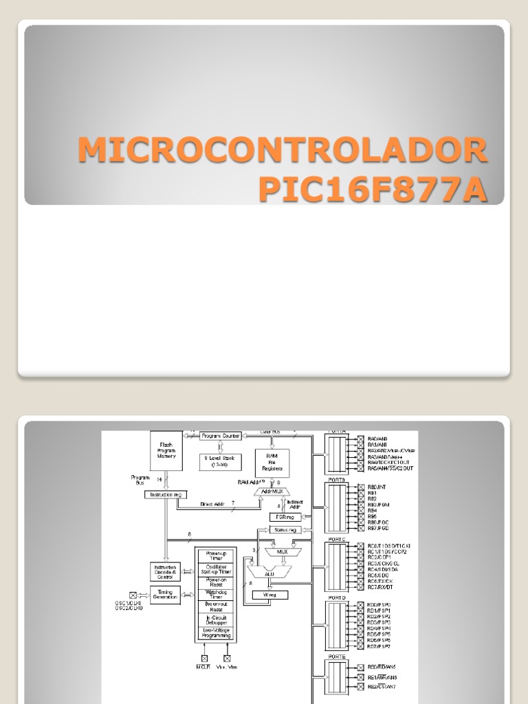 Microcontrolador Pic16f877a | PDF
