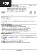 IIM CV Template | PDF