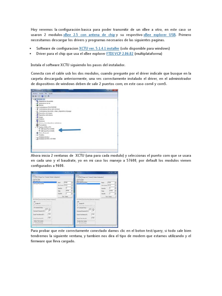 Xbee Configuracion | PDF
