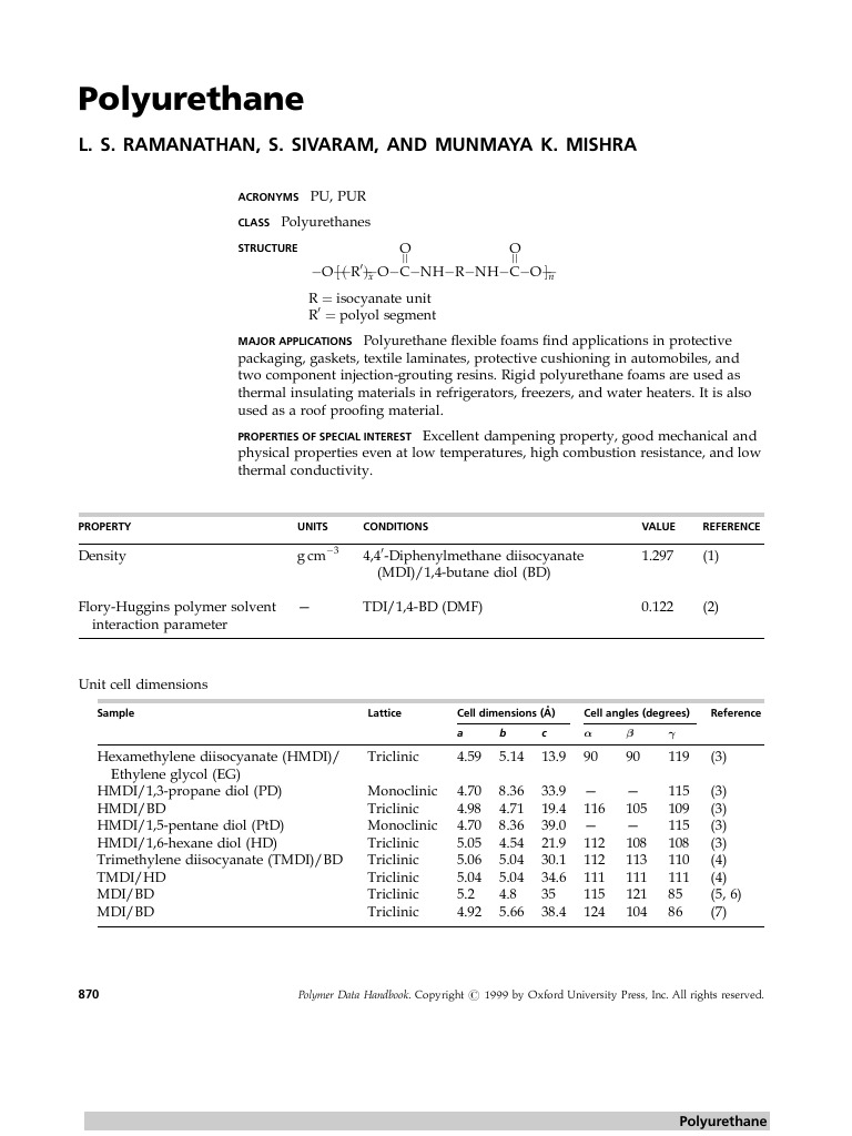 Polyurethane | PDF