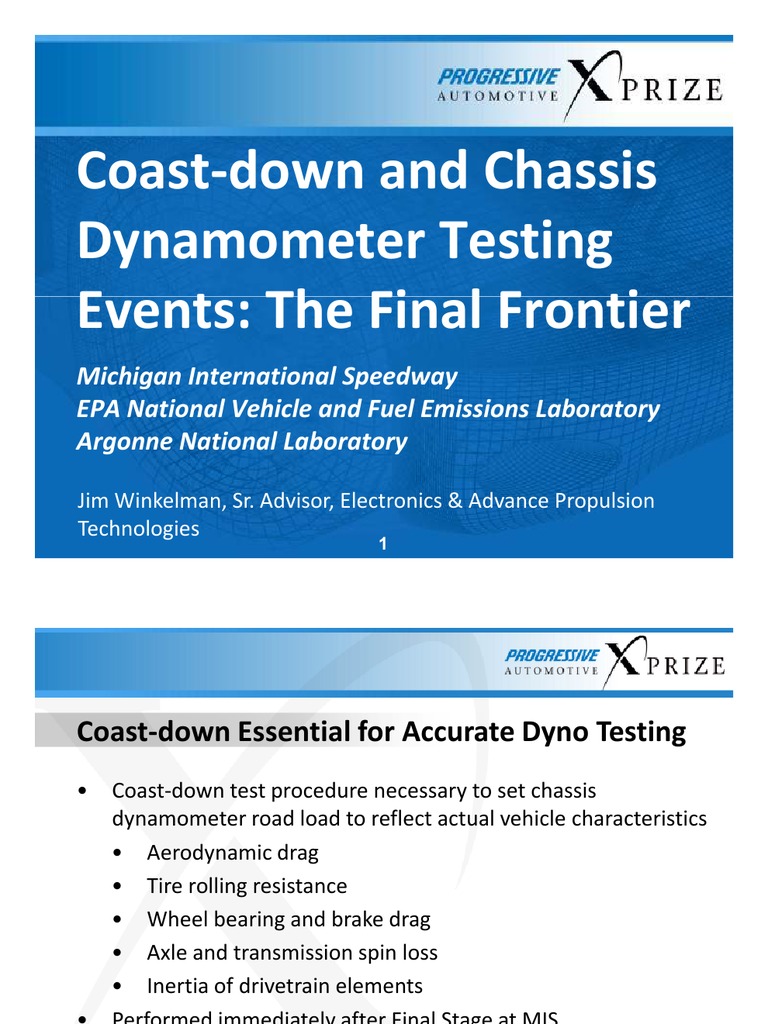 Coast-Down Testing for Dyno Accuracy | PDF