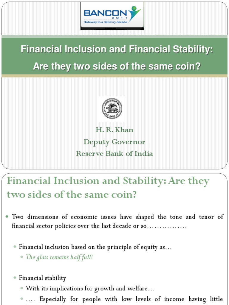 Financial Inclusion and Stability: Are they two sides of the same coin ...