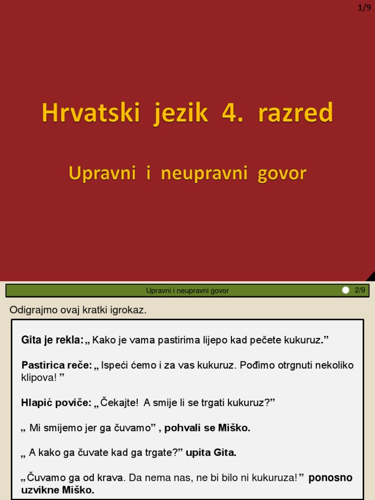 H4 - 01 Upravni Govor Krešo | PDF