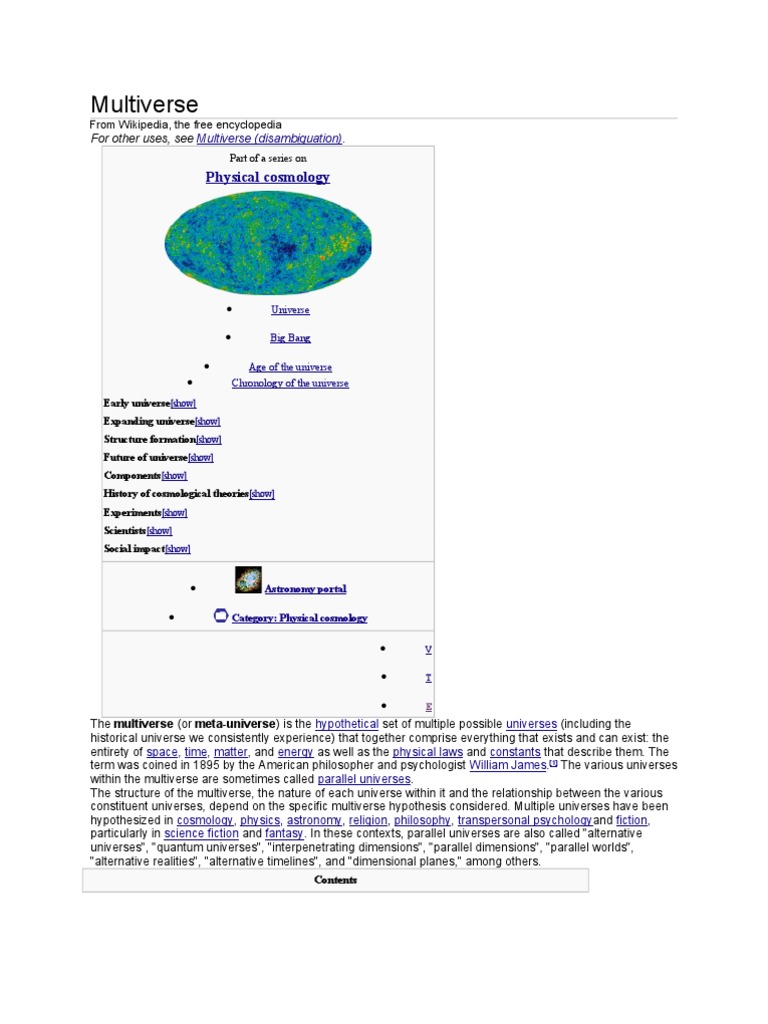 Understanding the Multiverse Concept | PDF