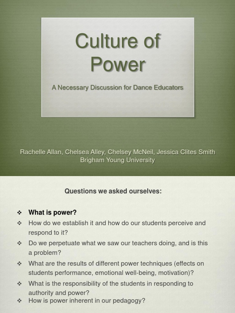 Culture of Power | PDF | Empowerment | Thought
