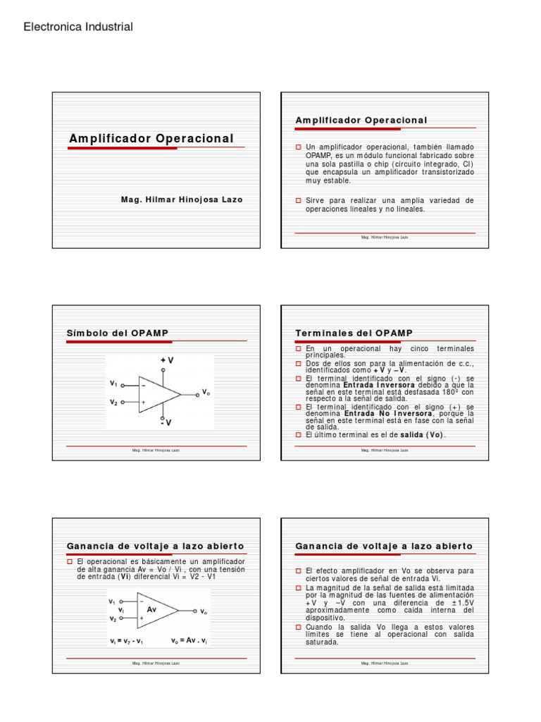 Opam Electronica | PDF | Amplificador operacional | Inversor de energia