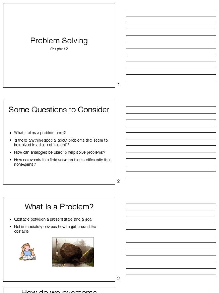 Problem Solving | PDF | Analogy | Insight