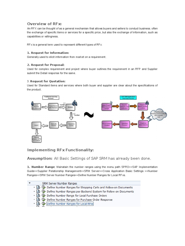 Overview of RFX:: 1. Request For Information | PDF | Request For ...