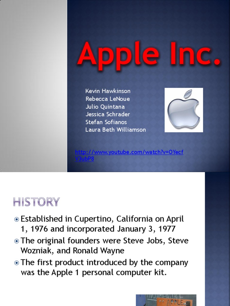 Apple Inc. Financial Overview and Analysis | PDF | Apple Inc. | Steve Jobs