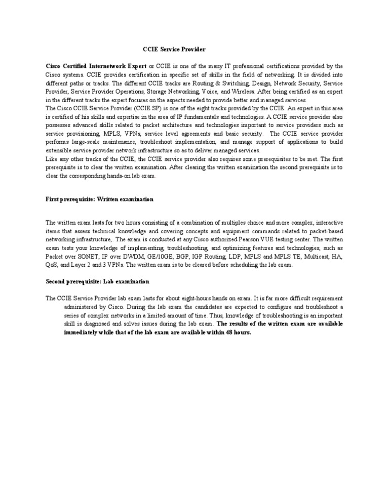 CCIE Service Provider | PDF | Multiprotocol Label Switching | Networking