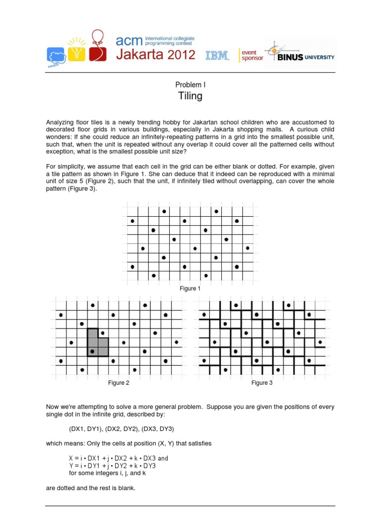 Tiling Problem I | PDF | Algebra | Linear Algebra