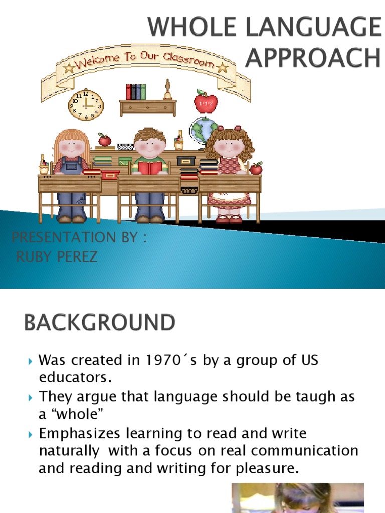 Whole Language Approach Presentation | PDF