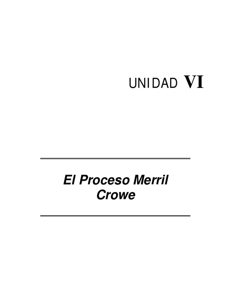 Texto6-El Proceso Merrill Crowe - Un-VI | PDF | Oro | Aluminio