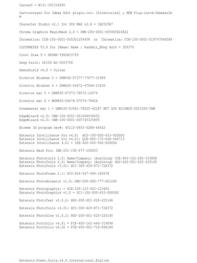 Filters & Plugins Serials | PDF | Application Software | Computing Platforms