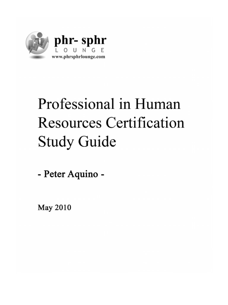 PHR SPHR Study Guide BNW | Download Free PDF | Performance Appraisal ...