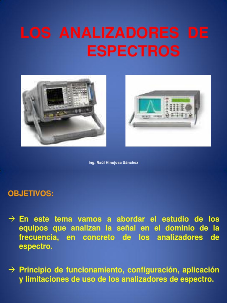Analizador de Espectros | Densidad espectral | Series de Fourier