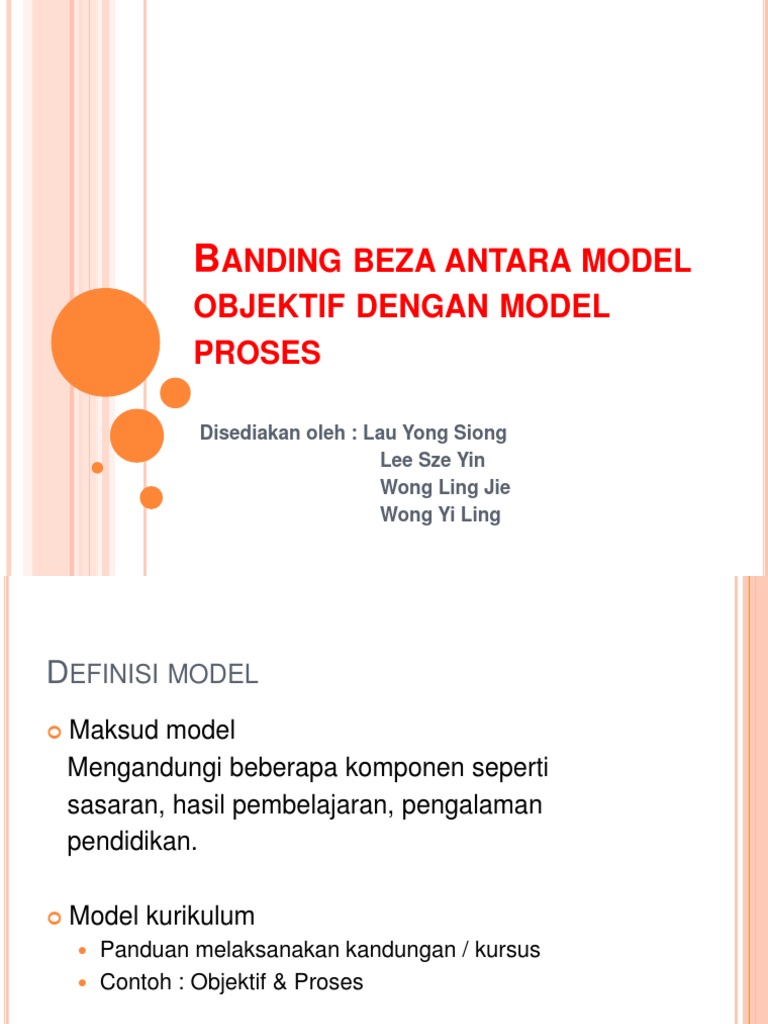 Banding Beza Antara Model Objektif Dengan Model Proses | PDF