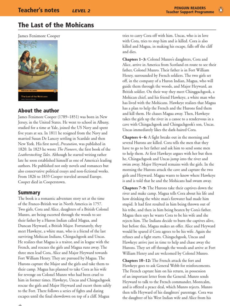 Summary of The Last of the Mohicans | PDF | The Last Of The Mohicans
