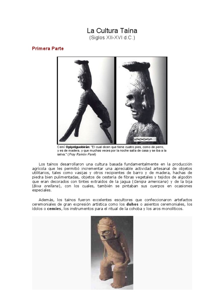 La Cultura Taína | Cristóbal Colón | Religión y creencia