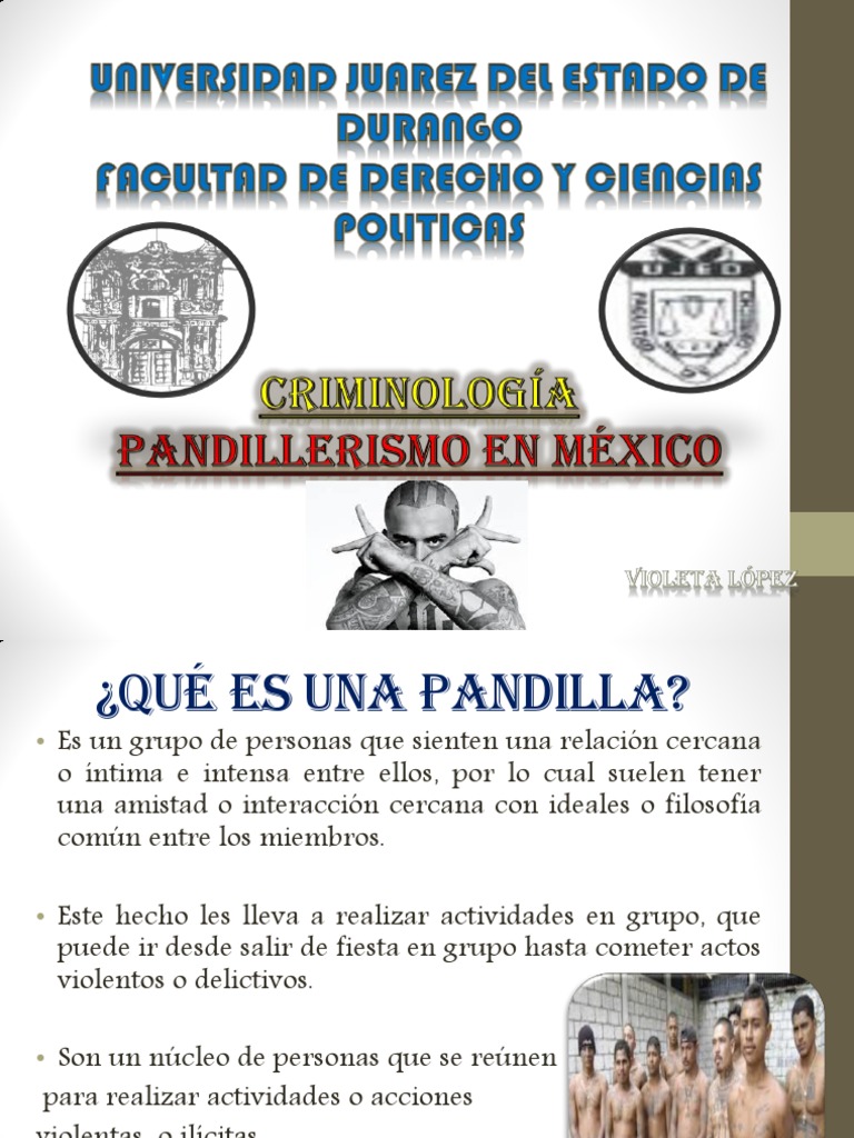 Pandillerismo en Mexico | PDF | Desviación (sociología) | Crimen y ...