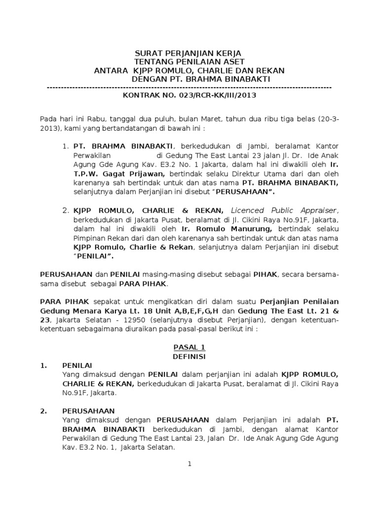 Contoh SPK | PDF